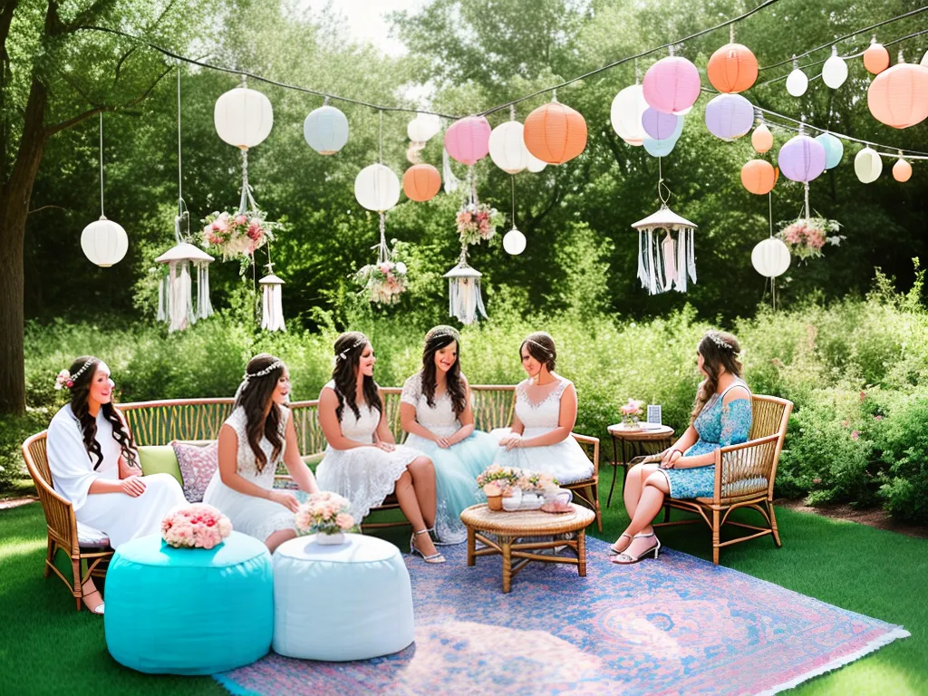 Boho Chic: Chá de Cozinha Romântico e Relaxante