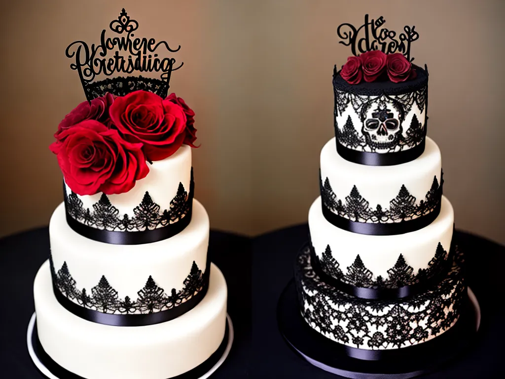 Exóticos Bolos de Casamento Gótico